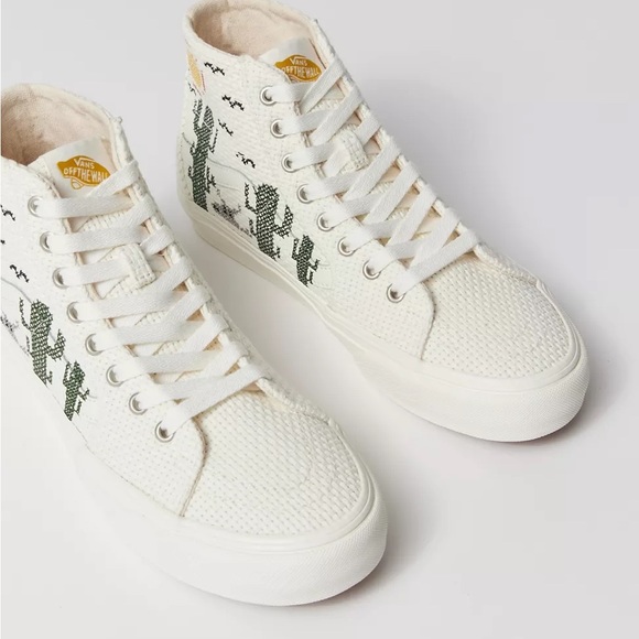 Vans | Shoes | New Vans Sk8hi Crochet Embroidered Marshmallow Desert ...